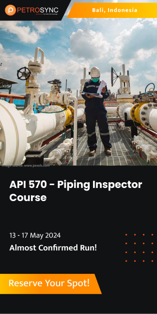 API 570 Piping Inspector Training Course & Certification